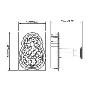 3D Pineapple Plastic Mould Fondant Chocolate Jelly Making Cake Tool Decoration Mold Oven Available DIY Art Cookie Stamp Molds For Baking Christmas