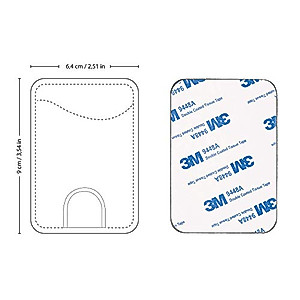 BOYD Genuine Leather Phone Wallet Stick On Card Holder for iPhone and Android Smartphones