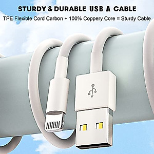 iPad iPhone Charger Fast Charging [Apple MFi Certified] 2 Set 6FT Lightning to USB Cable Cord with 12W Foldable Block iPhone Charging Travel Wall Plug Compatible for iPad, iPad Pro, iPad Air, iPhone