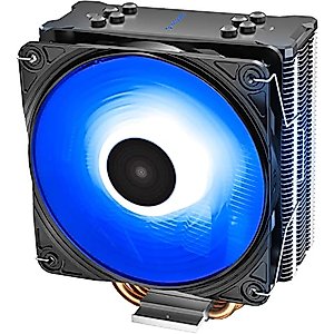 DEEP Cool GAMMAXX GTE V2 CPU Air Cooler with 4 Heatpipes and a 120mm RGB PWM Fan 4-Pin 12V RGB Motherboard Control for Intel LGA 1200 1151 AMD Ryzen AM4