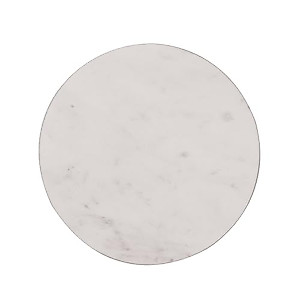 Creative Co-Op Minimalist Round Marble Charcuterie or Cutting Board, White Small