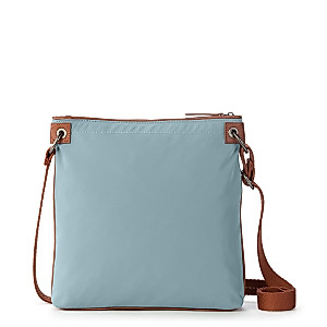 The Sak Esperato Flat Crossbody in Recycled Nylon, Denim
