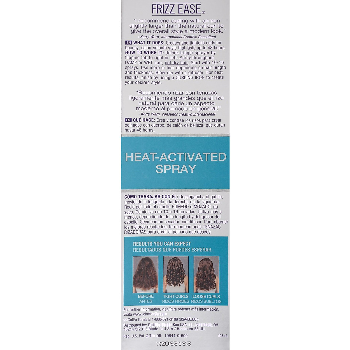 John Frieda Frizz-Ease Go Curlier Heat-Activated Spray 3.50 oz (Pack of 2)
