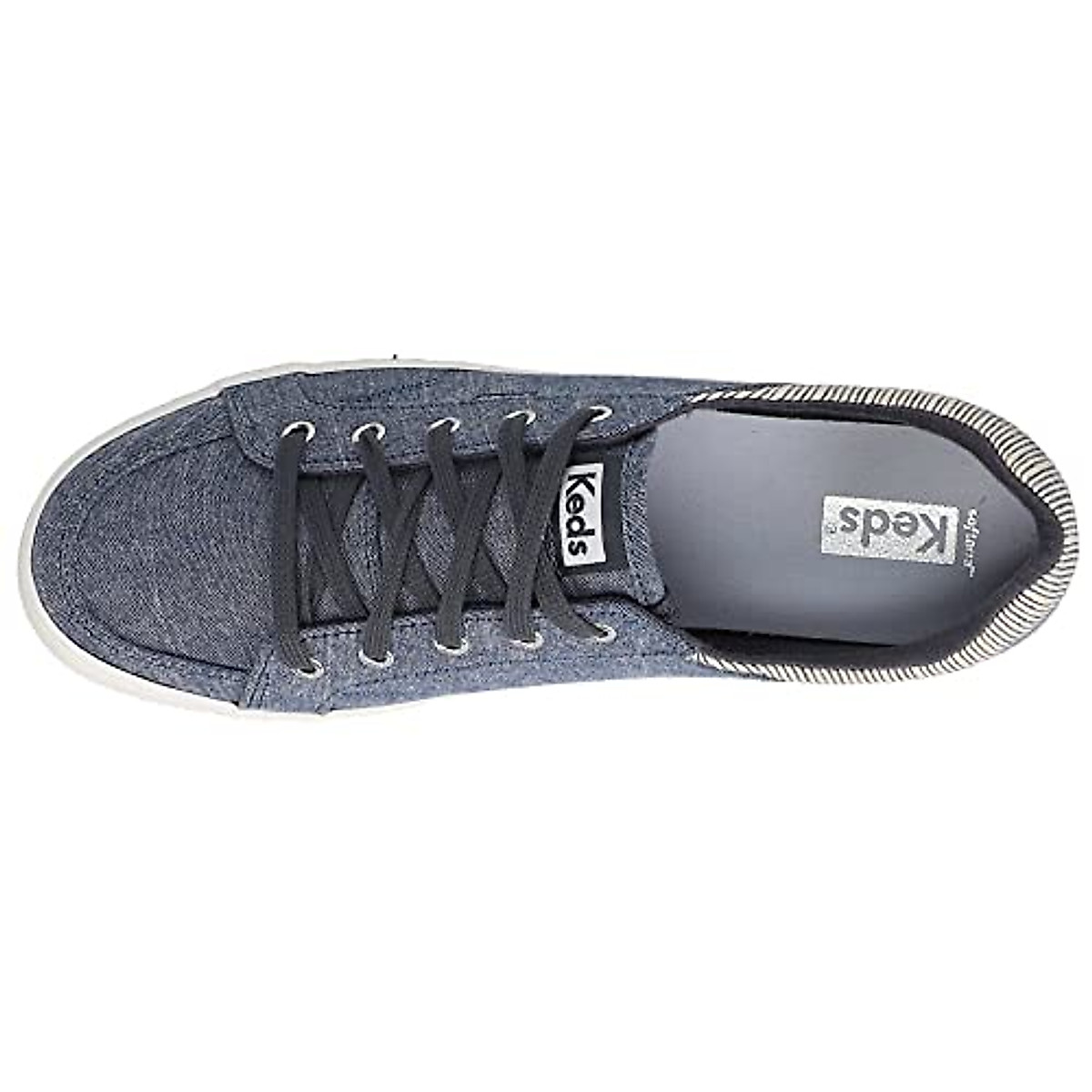 Keds Center 2 Lace Up, Sneaker womens, Chambray Navy, 7.5