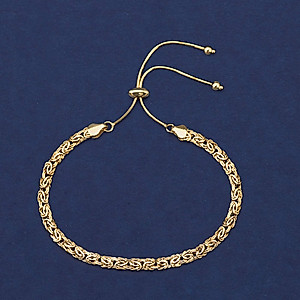 Ross-Simons 14kt Yellow Gold Byzantine Bolo Bracelet