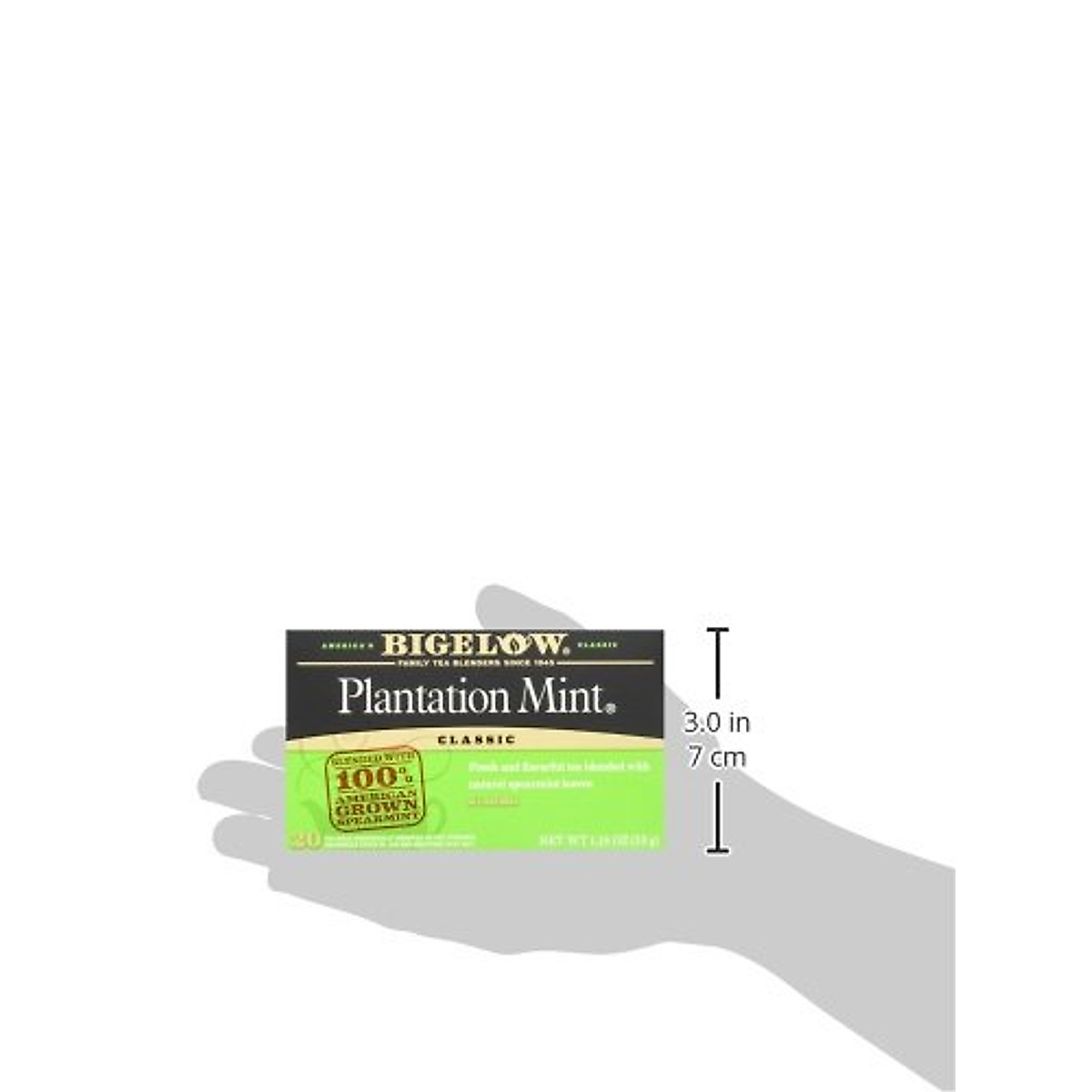 Bigelow Perfectly Mint Black Tea, Caffeinated, 20 Count (Pack of 6), 120 Total Tea Bags