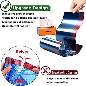 Small Trash Bags 4-6 Gallon,Extra Thick & Strong 4 Gallon Trash Bags Drawstring 5 Gallon Trash Bags Small Garbage Bags Unscented Waste Basket Liners Bags for Kitchen,Bathroom,Office(80 Counts)