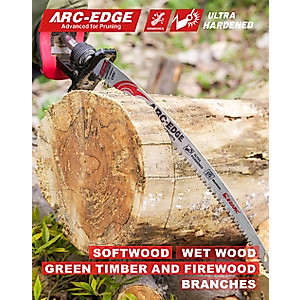 EZARC Japanese Teeth Reciprocating Saw Blade 15 Inch, Arc Edge Wood Pruning Saw Blades 6TPI for Tree Trimming, Wood Cutting, 3 Pieces