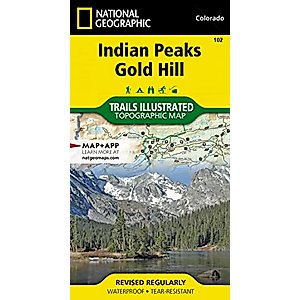 Indian Peaks, Gold Hill (National Geographic Trails Illustrated Map) (National Geographic Trails Illustrated Map, 102)