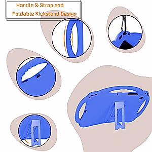 TopEsct Kids Case for Samsung Galaxy Tab A8 Lite 10.5" 2022 (SM-X200/SM-X205/SM-X207), Kid-Proof Cover with Kickstand & Three Handles and Strap for Galaxy Tablet A8 10.5 Inch 2022 (Violet)