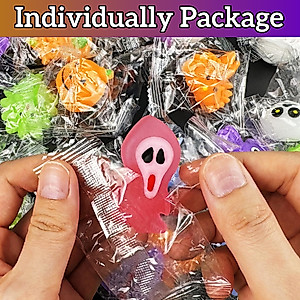 Halloween Mochi Squishy Toys 30 PCS, Squishies Halloween Toys Halloween Party Favors for Kids, Halloween Treat Bags Goodie Bag Fillers, Halloween Treats Classroom Prizes Mini Kawaii Stress Relief Toys