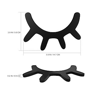 BESPORTBLE 1 Pair Wooden Eyelash Wall Stickers Sleepy Eyes Wall Art Decor Nursery Baby Kids Bedroom