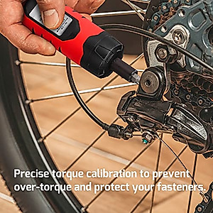 RIMKOLO 1/4" Drive Torque Screwdriver Wrench Set, 36-Piece 10 to 65 In.lb Torque Wrench Set for Maintenance Tools Bike Repairing and Mounting