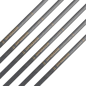 ZSHJGJR Archery 35" Carbon Arrow Hunting Arrows with 3 Pieces of 4-Inch White Feathers Targeting Practice Arrows Spine 400 for Recurve Bow Longbow Traditional Bow (12pcs)