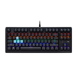 Acer Predator Aethon 301 TKL Gaming Keyboard - Gateron Blue Switches | 6 Zone Backlit LED Color Keys | 7 Level Brightness | 8 Preset Lighting Modes