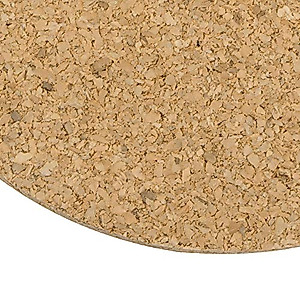 uxcell Cork Coasters Wooden Trivet Drinks Mats, Round 3.5 Inch Diameter, 0.12 Inch Thick for Home Bar Kitchen Restaurant Lab, Yellow, Pack of 12