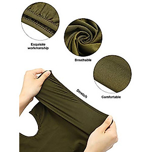 SATINIOR 9 Pcs Ski Mask for Men Full Face Cover UV Sun Protection Cooling Balaclava Neck Gaiter Clothing Scarf Bandana(Solid Colors)