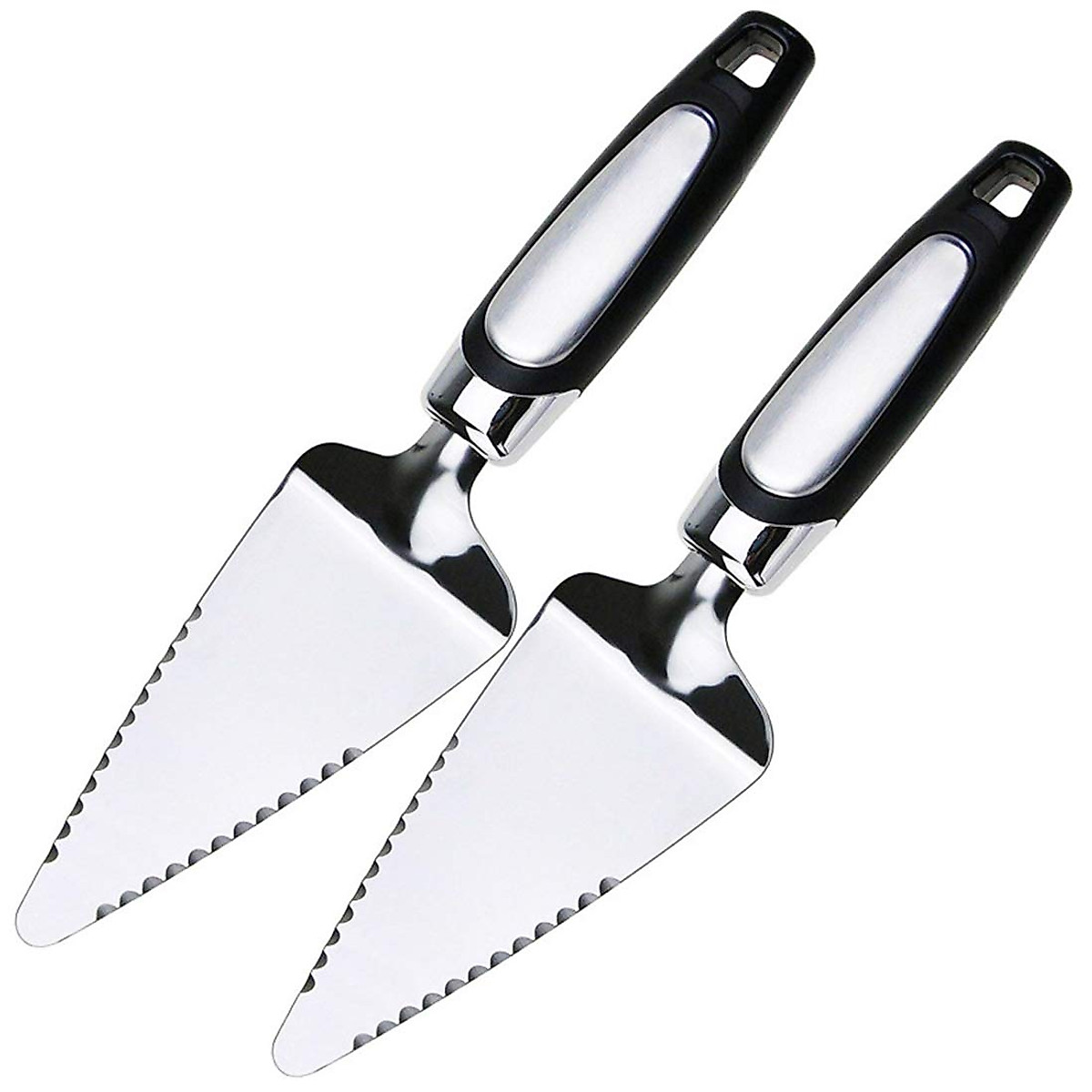 Tosnail 2 Pack Stainless Steel Pie and Cake Cutter Cake Server