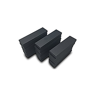 TheDisplayGuys 25-Pack #82 Matte Black Cotton Filled Paper Jewelry Gift Boxes (8 1/16" x 2 1/4" x 1 3/8") for Necklaces, Bracelets, Watches & Pens Display Retail and Shipping