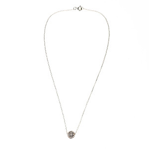 My Saint My Hero Benedictine Petite Necklace - Silver tone, includes floating silver Benedictine Medal of Protection