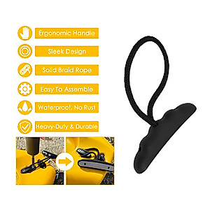 DS. DISTINCTIVE STYLE Kayak Handles 2 Pieces Carry Handles Replacement Kayak Accessories (Front Rear Mount)