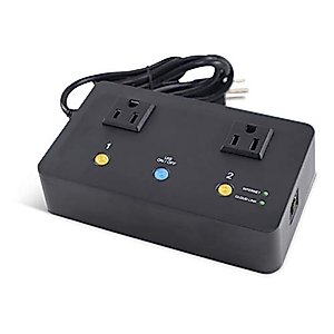 MSNSwitch Internet Enabled IP Remote Power Switch with Reboot - Control via Smartphone App, Cloud Service, Web Browser, Skype or Hangouts - 2 Independent AC Power Outlets (Model UIS-622b)