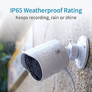 YI Security Camera Outdoor, 1080p Outside Surveillance Front Door IP Smart Cam with Waterproof, WiFi, Cloud, Night Vision, Motion Detection Sensor, Smartphone App, Works with Alexa
