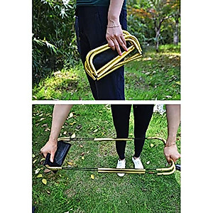 Suitcase Stand 2 Pack - Hotel/Room Foldable Aluminum Suitcase Holder, Portable Luggage Rack in PU Leather, Travel Break Folding Stool, for Home Bedroom Guest Room Hotel,25 * 23 * 27cm