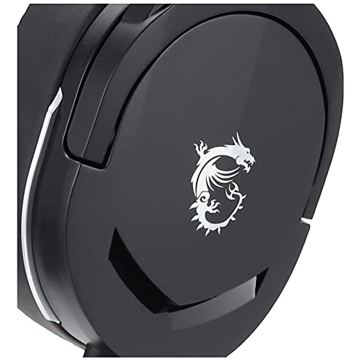 MSI Immerse GH20 Wired Gaming Headset, Adjustable Lightweight Design, Volume Inline Controls, Glasses-Friendly Ear Cups, 3.5mm Audio Jack, PC/Mac/PS4/Xbox, Black, large