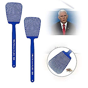 Biden Harris Pence Fly Swatter, Truth Over Flies Biden Harris Fly Swatter - 2020 Presidential Debate, Manual Swat Mosquitoes Home and Kitchen Helper (Swatter) (2pcs)