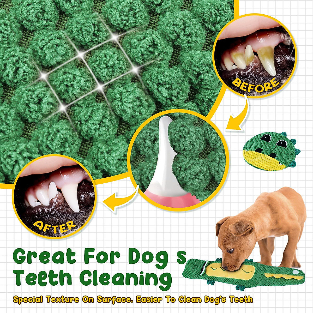 XIUGOAL Interactive Dog Toys for Small Medium Dogs - 2 Pack Puppy Toys for Boredom and Teething, No Stuffing Squeaky Puppy Chew Toys with Crinkle, Treat Dispenser and Holds a Bottle