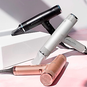 GAMA Italy Professional Hair Dryer - IQ Perfetto Lightweight, Powerful Pro Salon Blow with Diffuser & 2 Concentrator Nozzle Attachment Tools (Under 1LB)