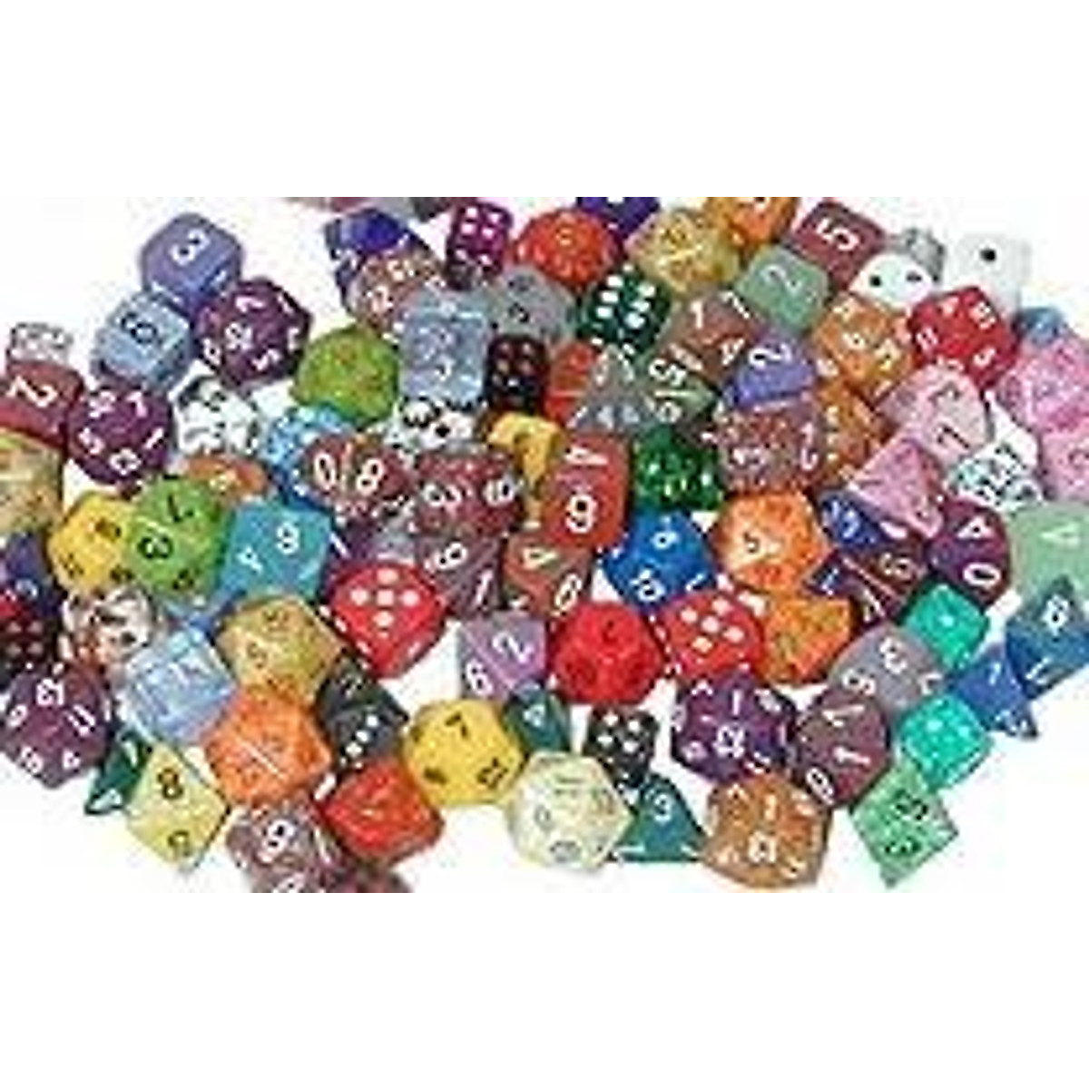Chessex Dice: Twenty Sided Dice - D20 - Random Group of Twenty Sided Die (You Pick How Many You Want), 6 Dice