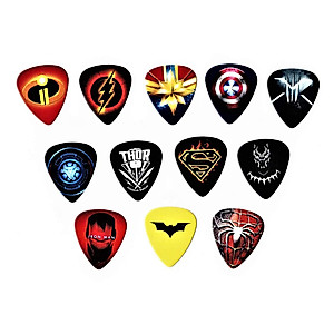 Marvel and DC Comics Superheroes Symbol (12 picks in a packet)