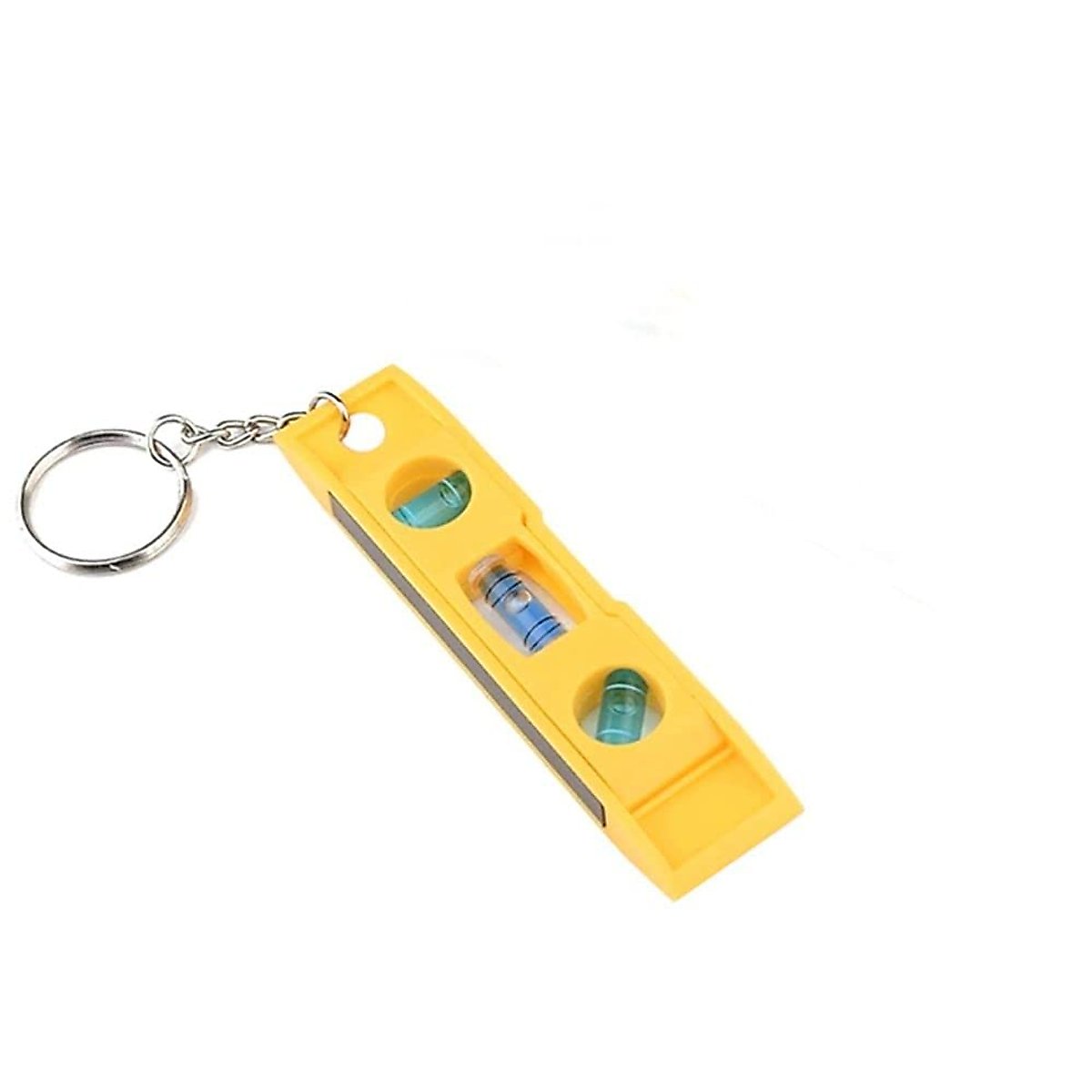Magnetic Level, Strong Magnetic Gradient Carpentry Tool, High Precision Horizontal Ruler Measuring Tool, 3 Bubble Level with Keychain