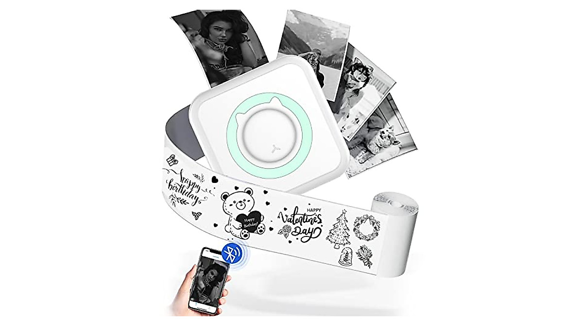 InstaProud Portable Mini Printer | Wireless Bluetooth Sticker Printer
