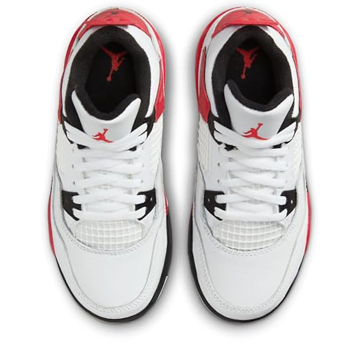 Jordan Boy's 4 Retro (Little Kid) White/Fire Red/Black/Neutral Grey 3 Little Kid M
