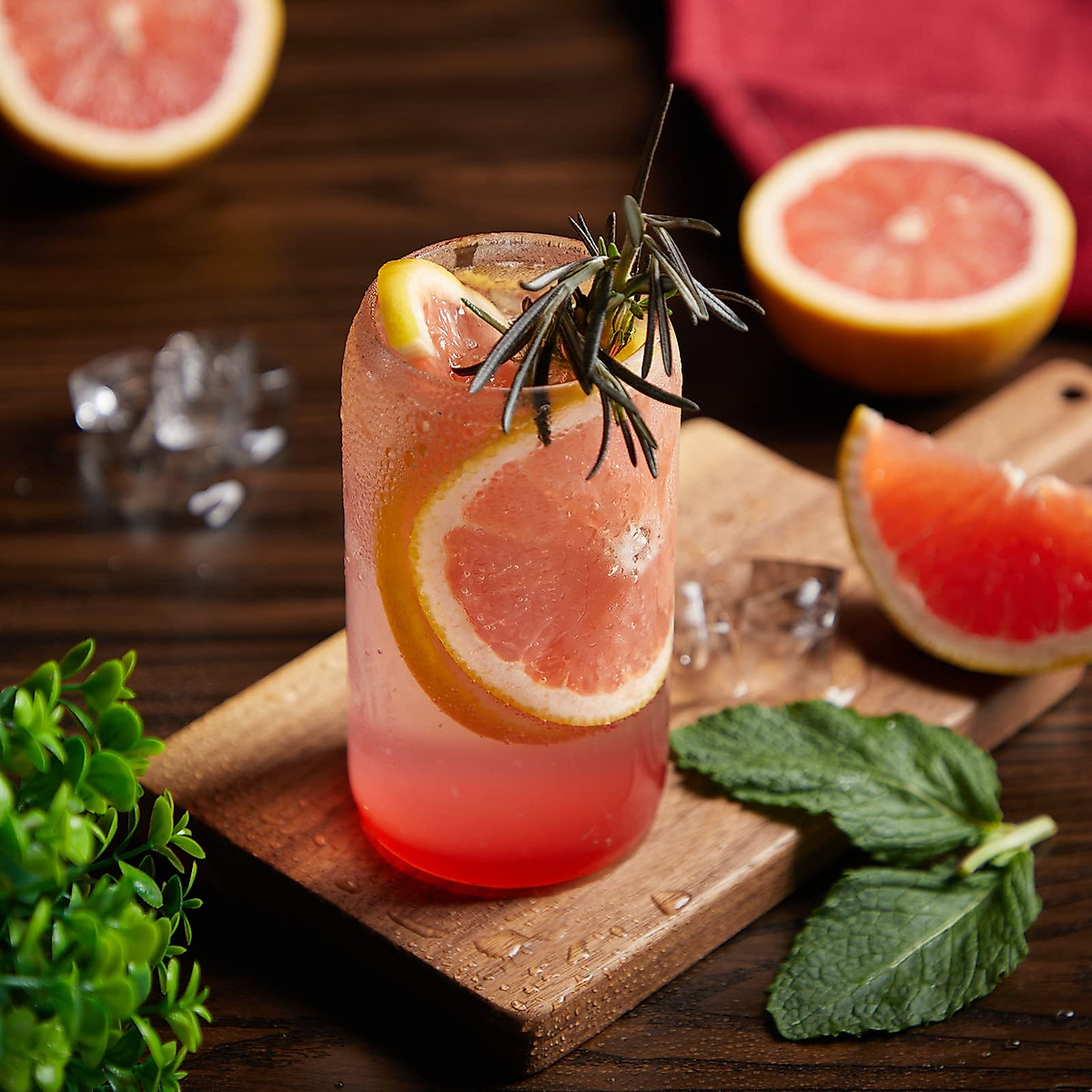 FASISOY Glass Cups with Bamboo Lids and Straws 4pcs 16oz Coffee Beer Can Cups with Lids and Straws Drinking Glasses glass coffee mugs Aesthetic Cute Glass Tumbler, Coffee Bar Accessories Gifts