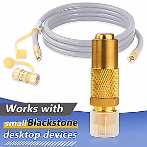 5019 Propane to Natural Gas Conversion Kit, 10’ Hose and 3/8" Quick Connect Fitting, Compatible 28",36" Griddles, Tailgater, Rangetop Como hardware for Patio Heaters,Grills, Smaller Tabletop Units,etc