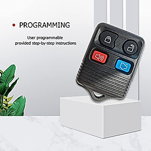 BestKeys Replacement for 1999-2014 Ford Mustang Compatible Key Fob with DIY Instructions