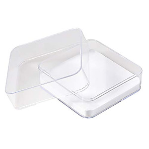 POPETPOP Display Case- Transparent Display Box with EVA Foam Board, Storage Box for Specimen Display & Collectibles