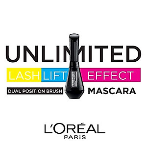 L’Oréal Paris Makeup Unlimited Lash Lifting and Lengthening Washable Mascara, Blackest Black