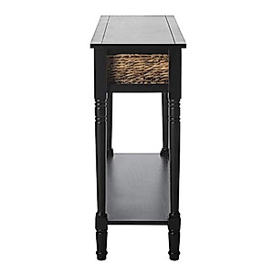 Safavieh Home Collection Christa Distressed Black 3-Drawer Storage Console Table