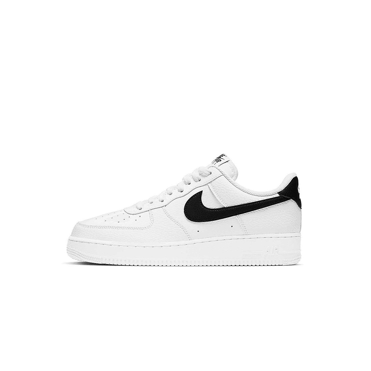 NIKE Womens Low-Top Sneakers Basketball Shoe, White Black, 8.5