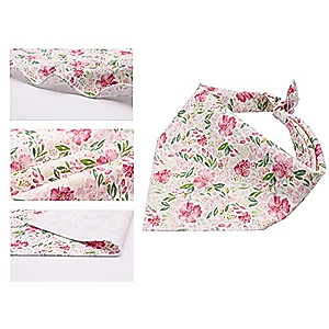 Lionet Paws Dog Bandana for Small Medium Large Dogs, Cat Dog Kerchief Dog Triangle Bibs Scarf for Girl