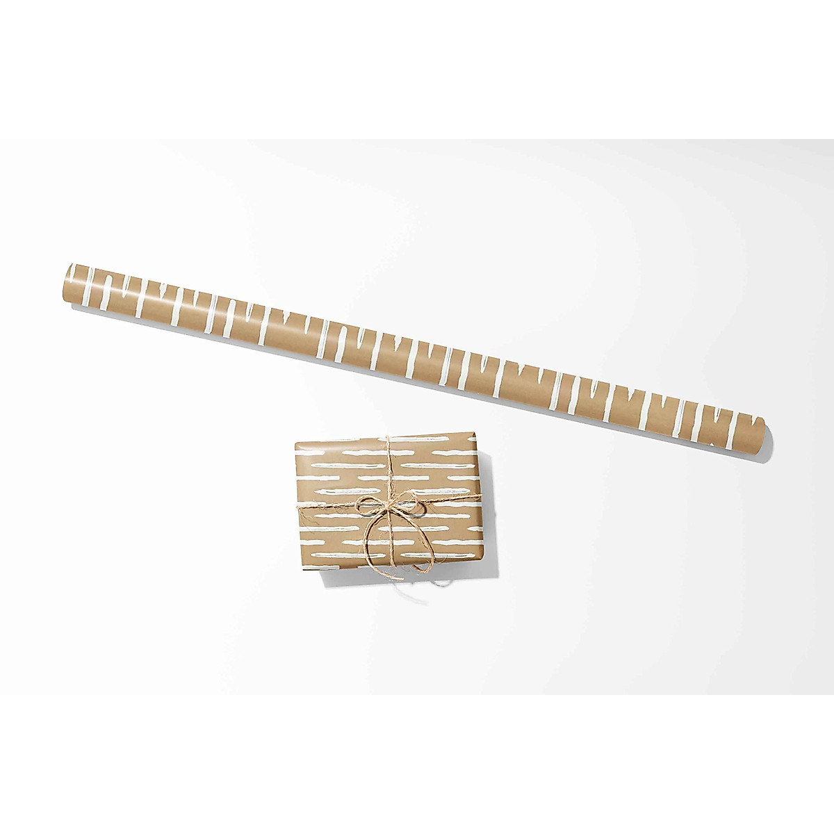 GAKA Wrapping Paper Roll(Mini Roll/3Roll),3 Different Kraft Wrapping Paper Design Suitable for birthday, wedding gift packaging -17 inch X 120 inch Per roll