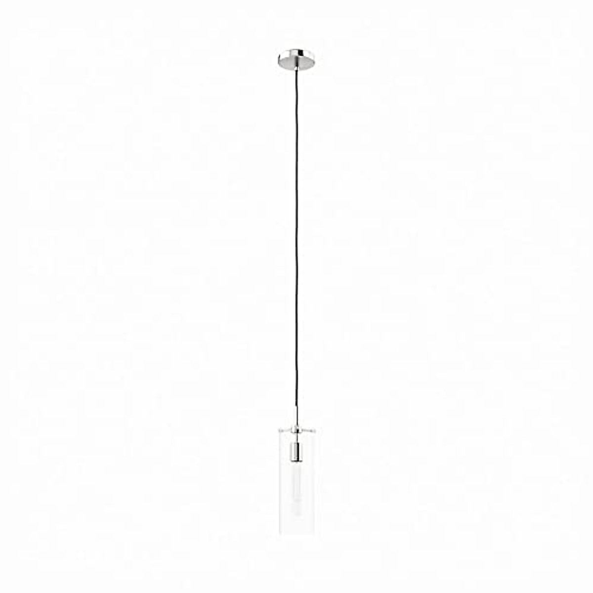 Modway Skylark Pendant Light in Clear Polished Nickel