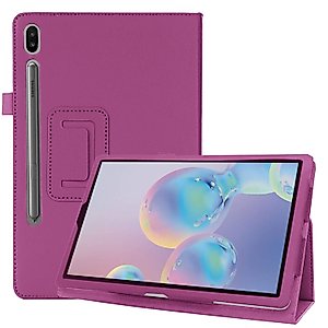 elitegadget PU Leather Case for Samsung Galaxy Tab S9 FE 10.9" SM-X510/X516/X518 / Galaxy Tab S9 11" SM-X710/X716/X718 - Lightweight Folio Folding Stand Cover Case (Purple)