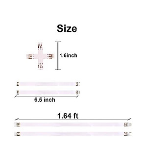 Accessories for WOBANE Cabinet Light Kit, 3 Pin Extention Connecter, FPCB Connecter