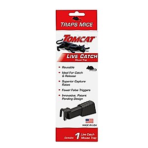 Tomcat Live Catch Mouse Trap (Single Catch), 1 Trap